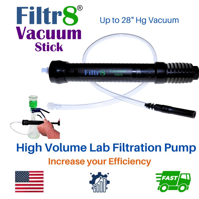 Lab Filtration Vacuum Stick- High Volume Pump – Filtr8 Labs